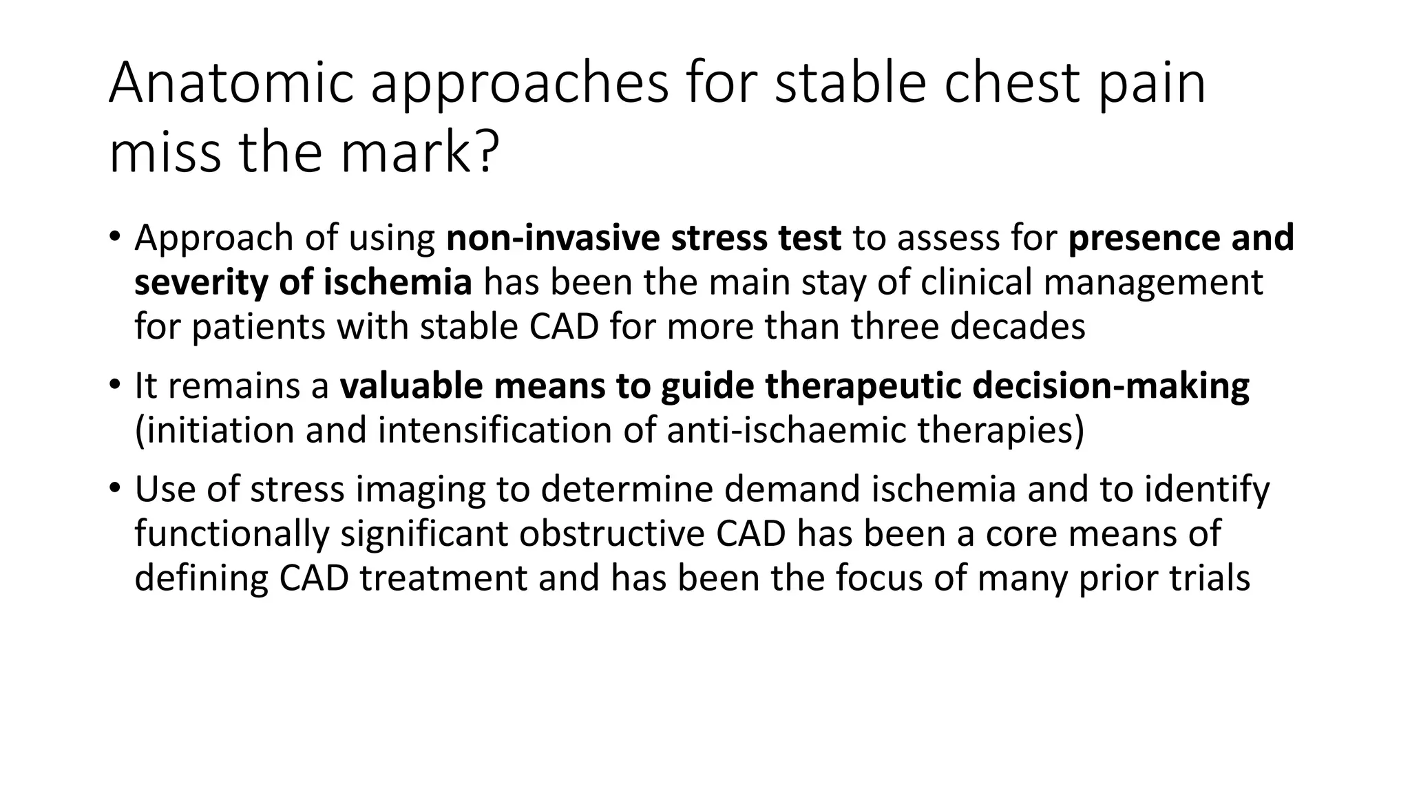 CT Coronary Angiogram VS Cardiac Stress Test | PPTX