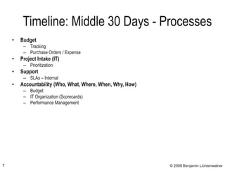 CIO-CTO 90 day plan 2017 | PPTX