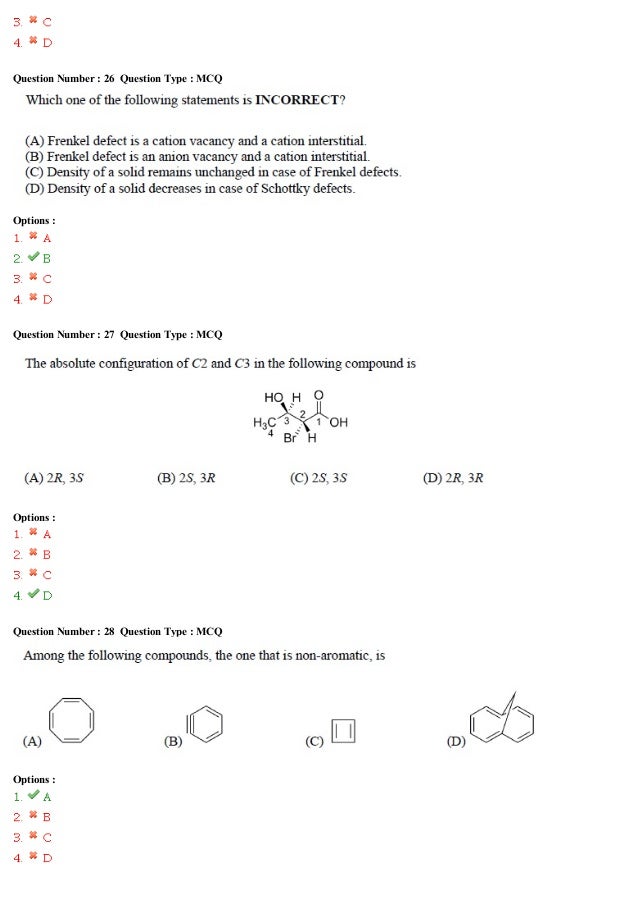 GATE Chemistry 2015 Question Paper | Sourav Sir's Classes | PDF