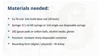 Cy TB standard operating procedure in India | PPTX
