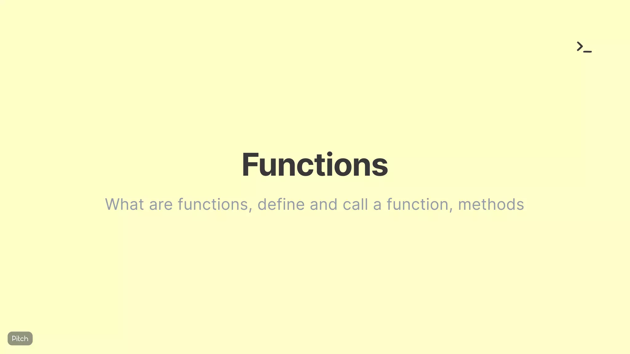 Functions Ppt