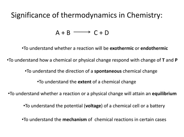 Cy101 thermodynamics | PPT