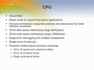 eCOG1X 16-bit Microcontrollers | PPT