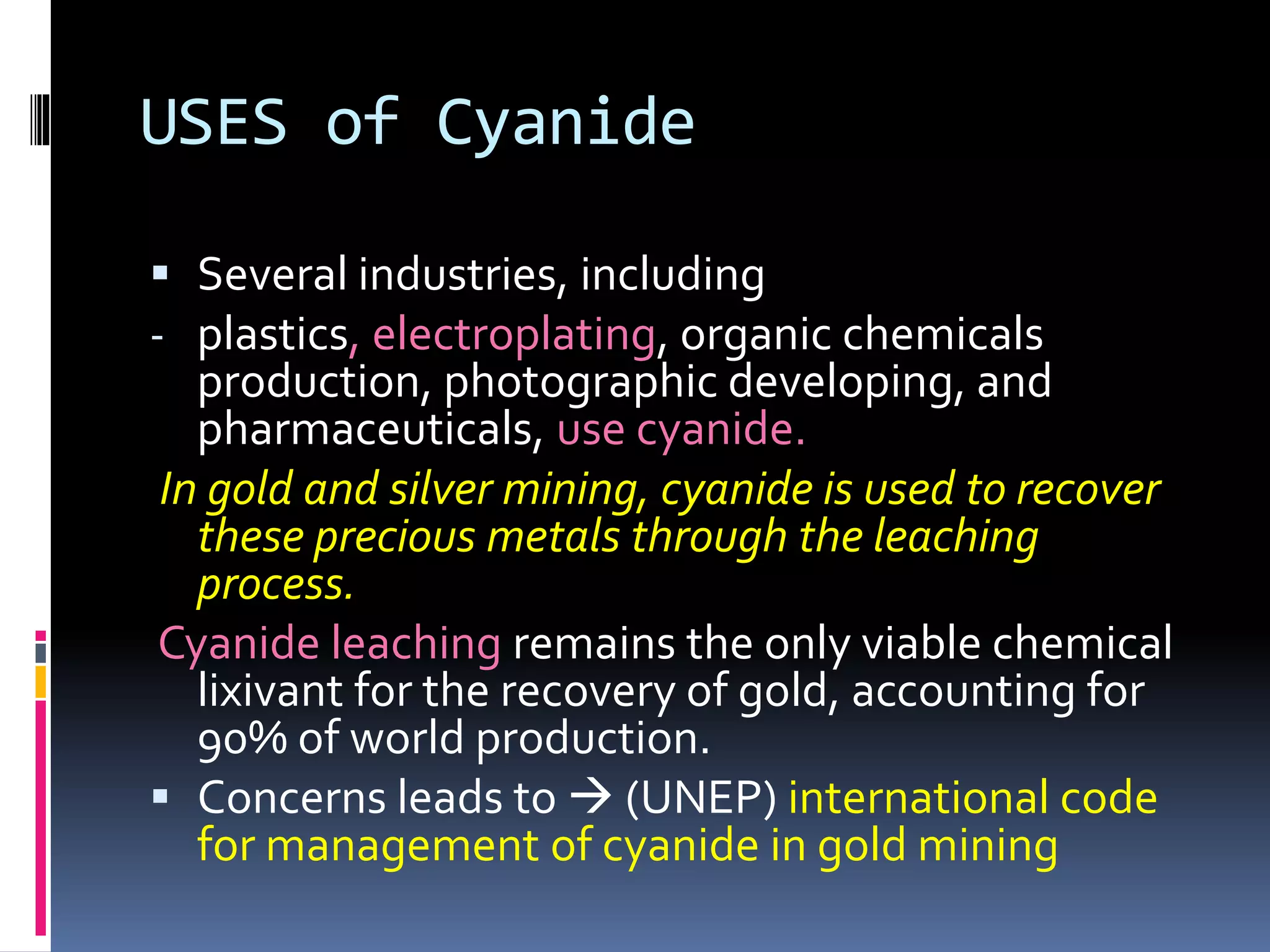 Cyanide and its biodegradation | PPSX