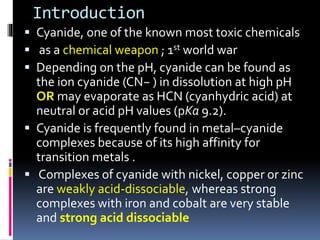 Cyanide and its biodegradation | PPSX