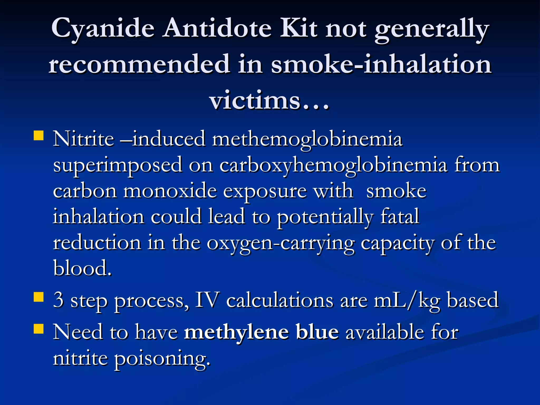 Cyanide Poisoning | PPT
