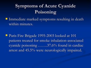 Cyanide Poisoning | PPT