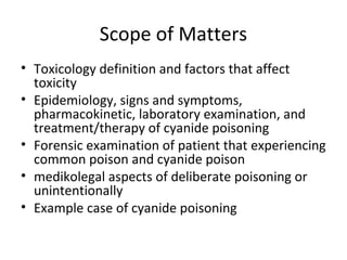 Cyanide intoxication | PPT