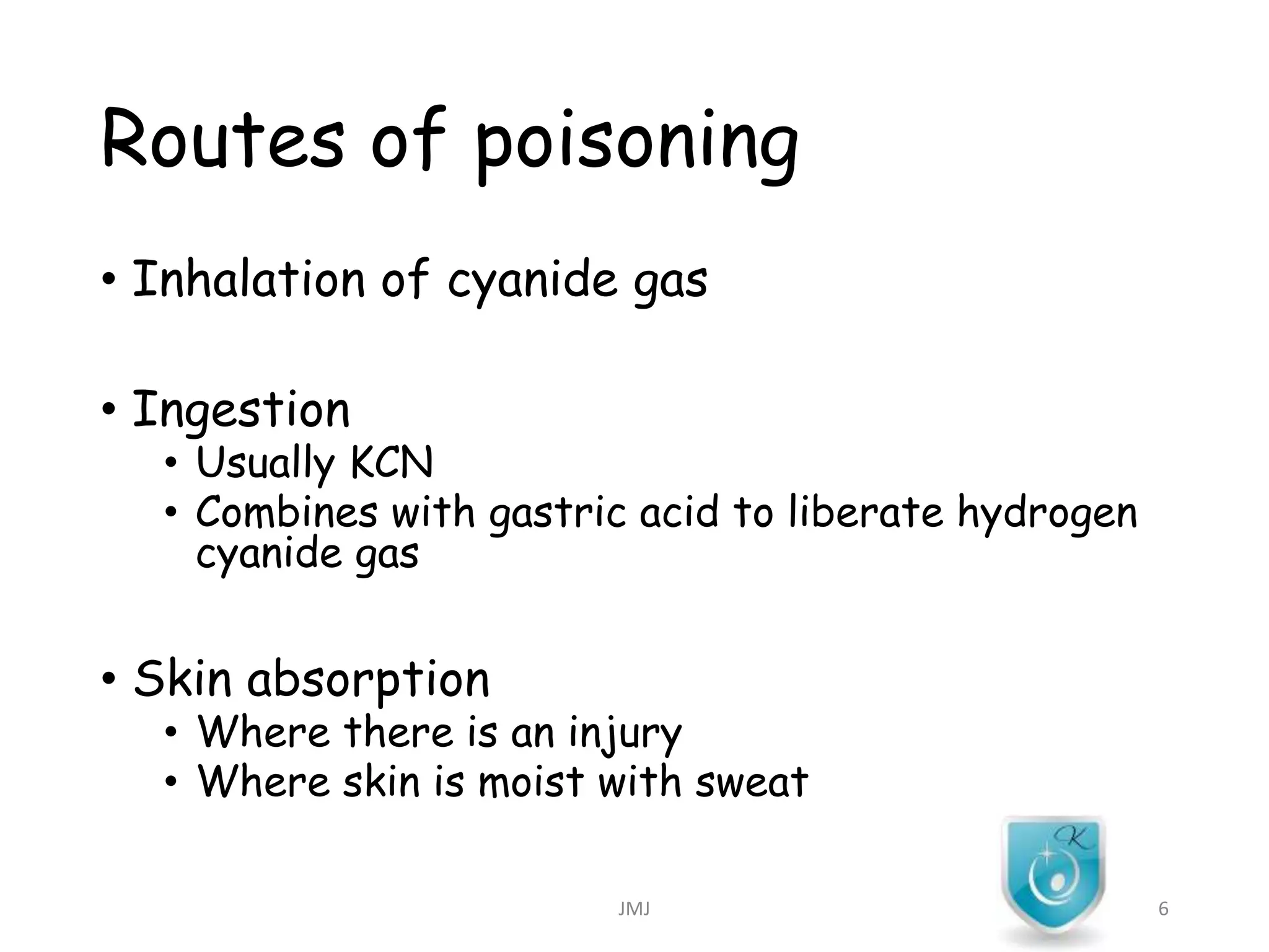 Cyanide poisoning_Forensic Medicine | PPTX