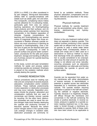 Cyanide remediation | PDF