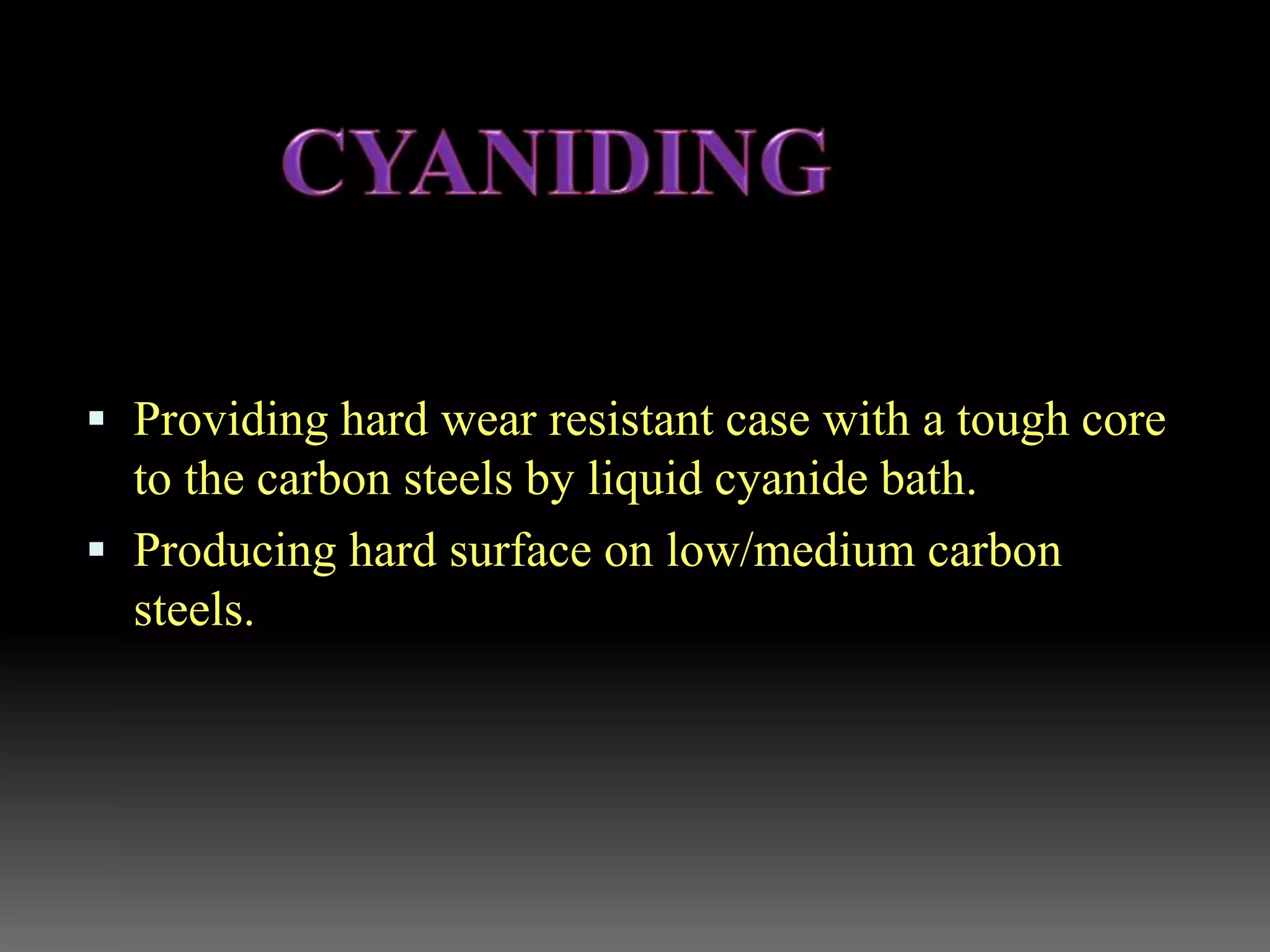 Cyaniding and Nitriding | PPTX