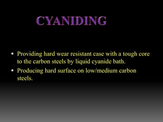 Cyaniding and Nitriding | PPTX