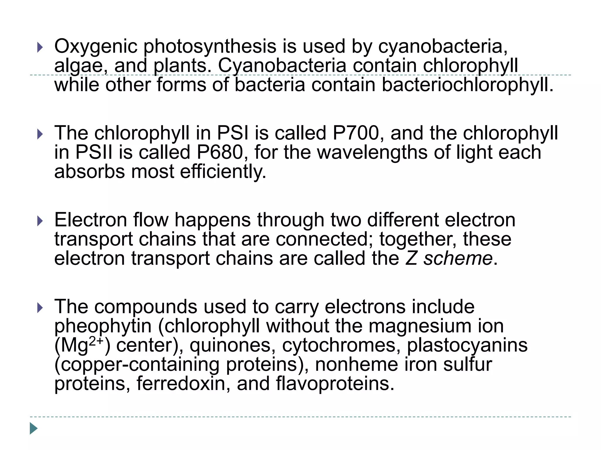LIGHT REACTION IN CYANOBACTERIA | PPTX