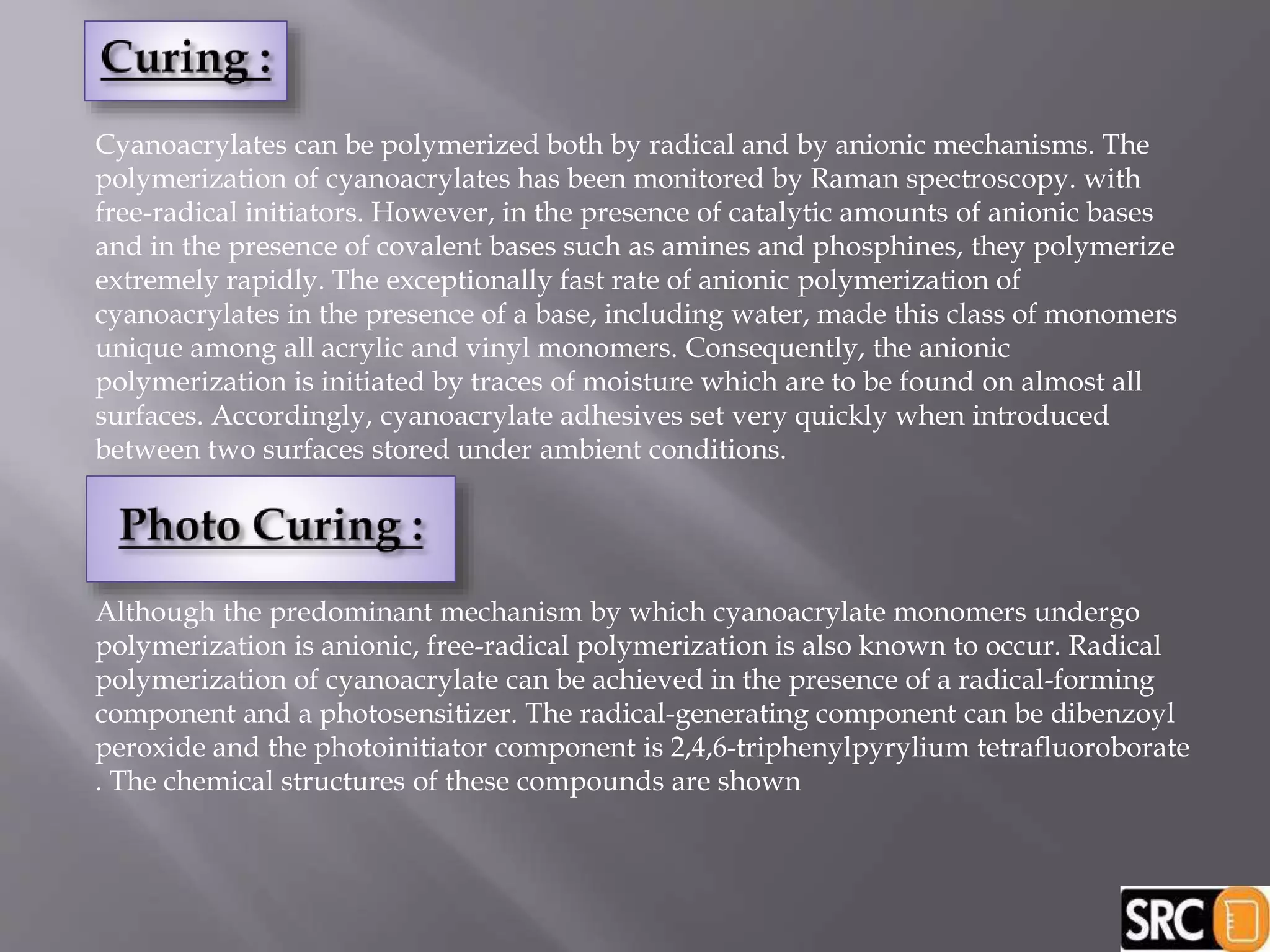 Cyanoacrylates | PPTX