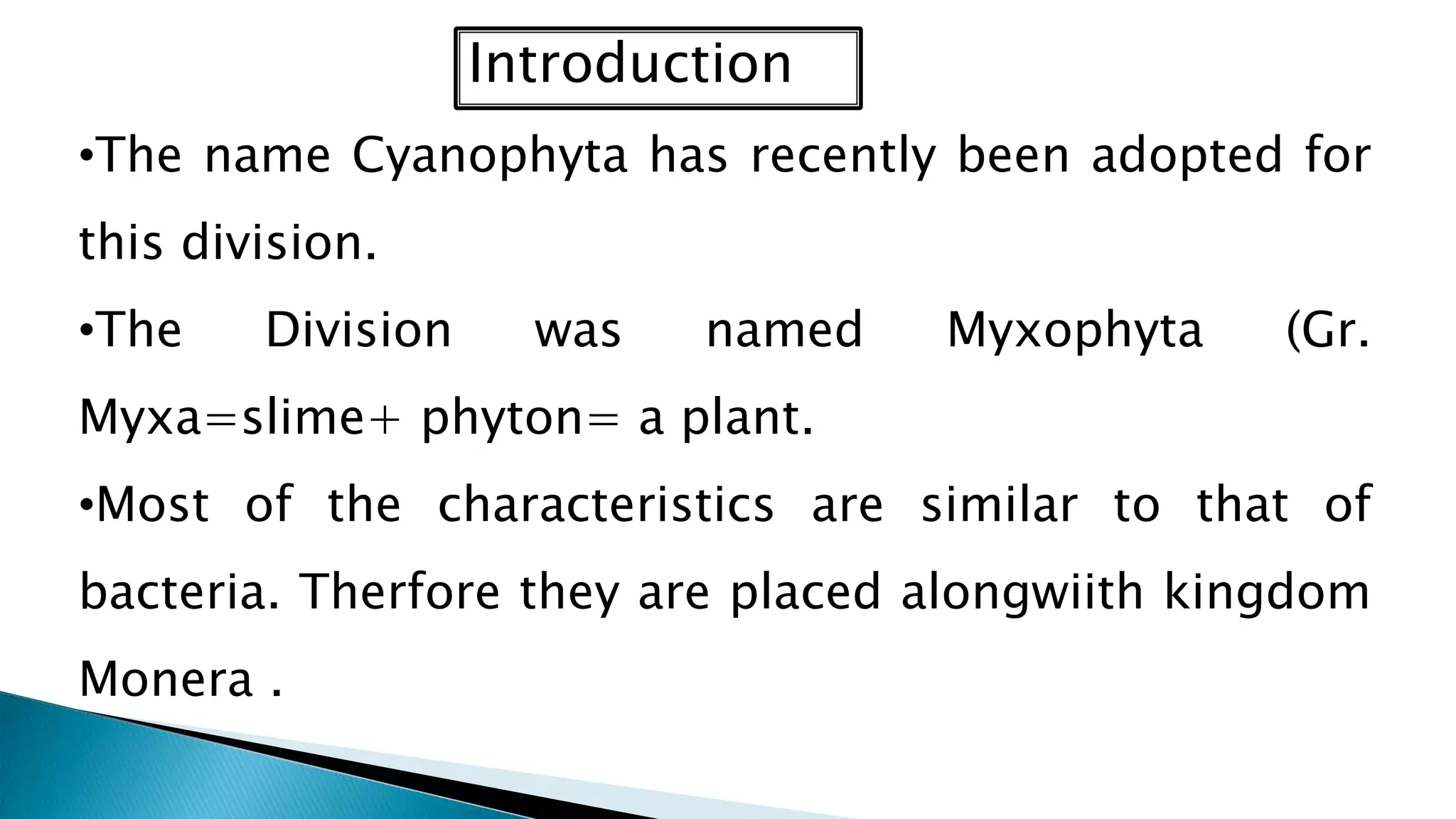 Cyanobactaria its growth, reproduction and Economic importance | PPTX