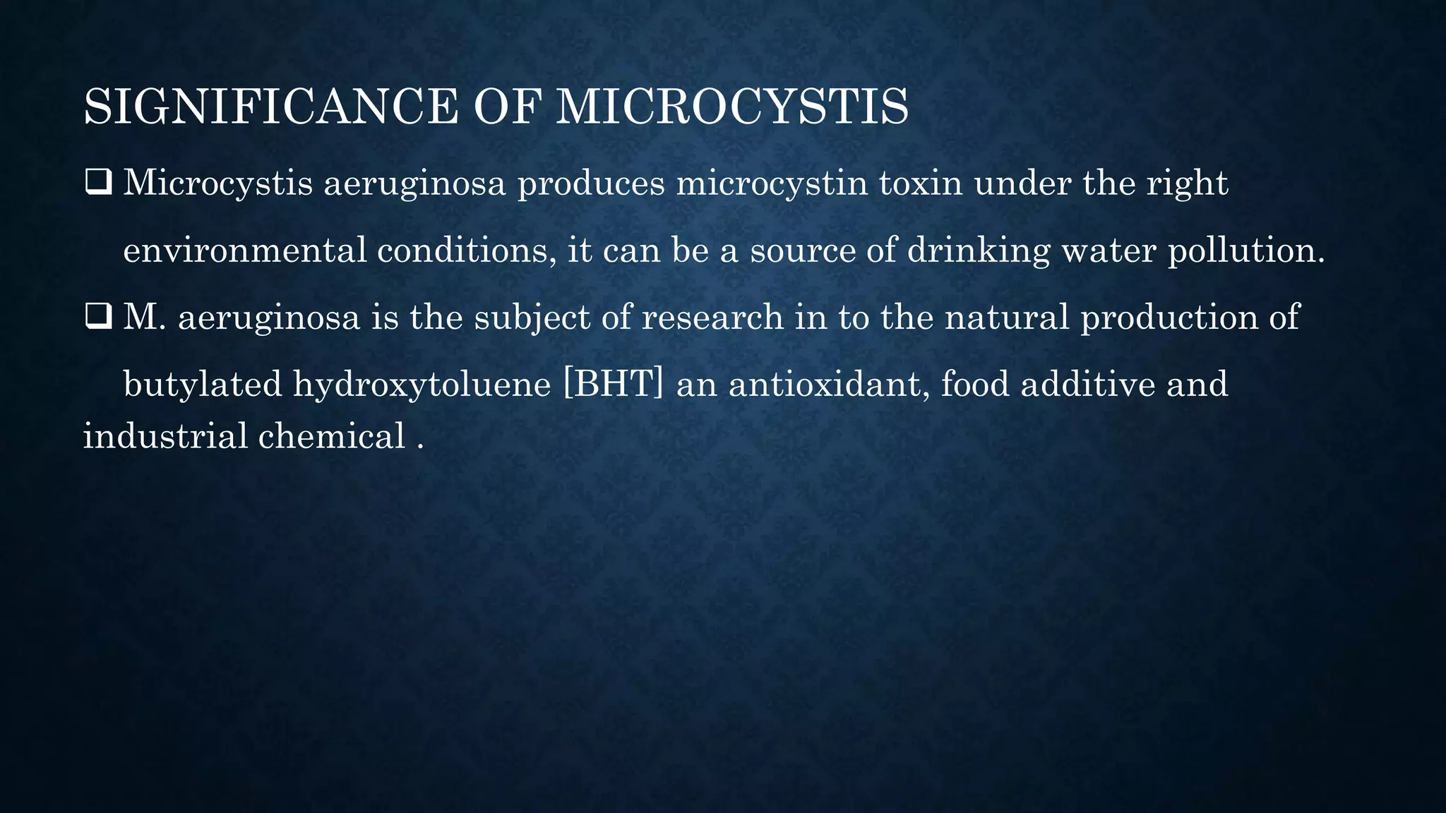 Cyanobacteria ultrastructure, and significant microcystic | PPTX