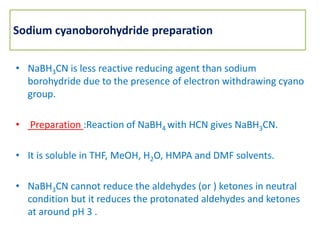 Cyanoborohydride | PPTX