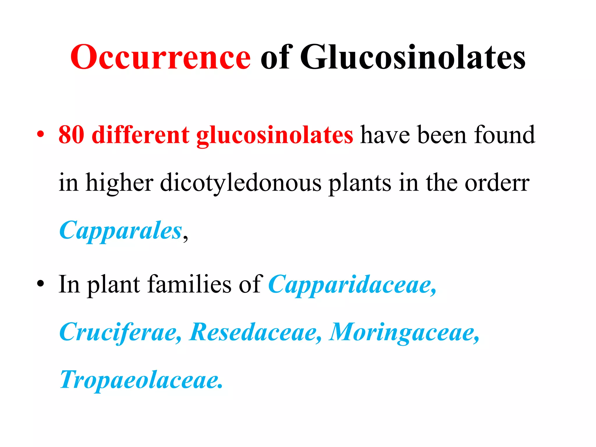Cyanogenic glycosylates and glucosinolates in plant | PPTX