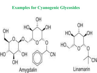 Cyanogenic glycosylates and glucosinolates in plant | PPTX