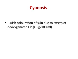 Cyanosis 1st year mbbs by amruthesh.pptx