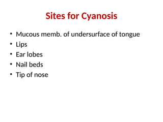Cyanosis 1st year mbbs by amruthesh.pptx