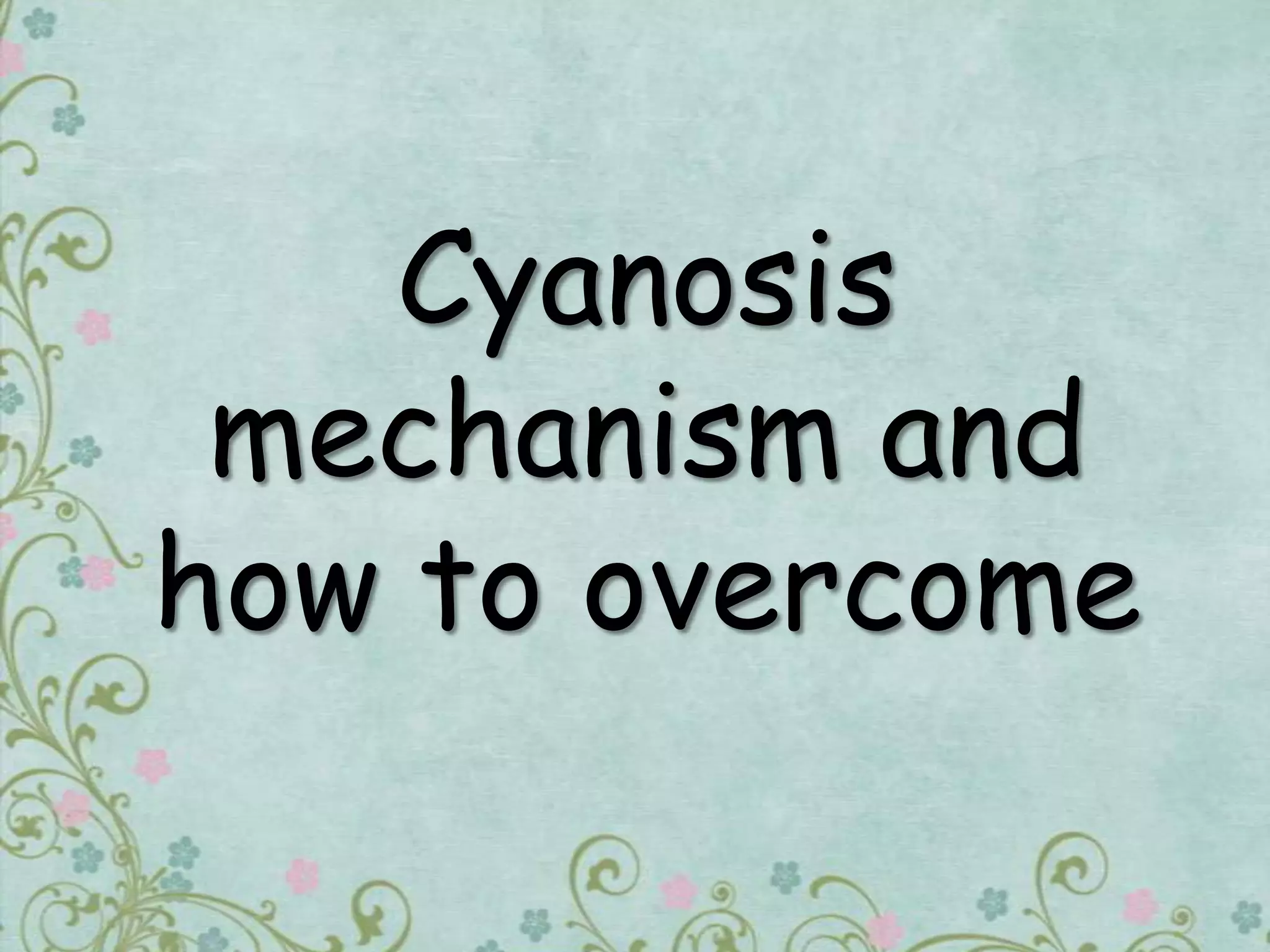 Cyanosis Ppt