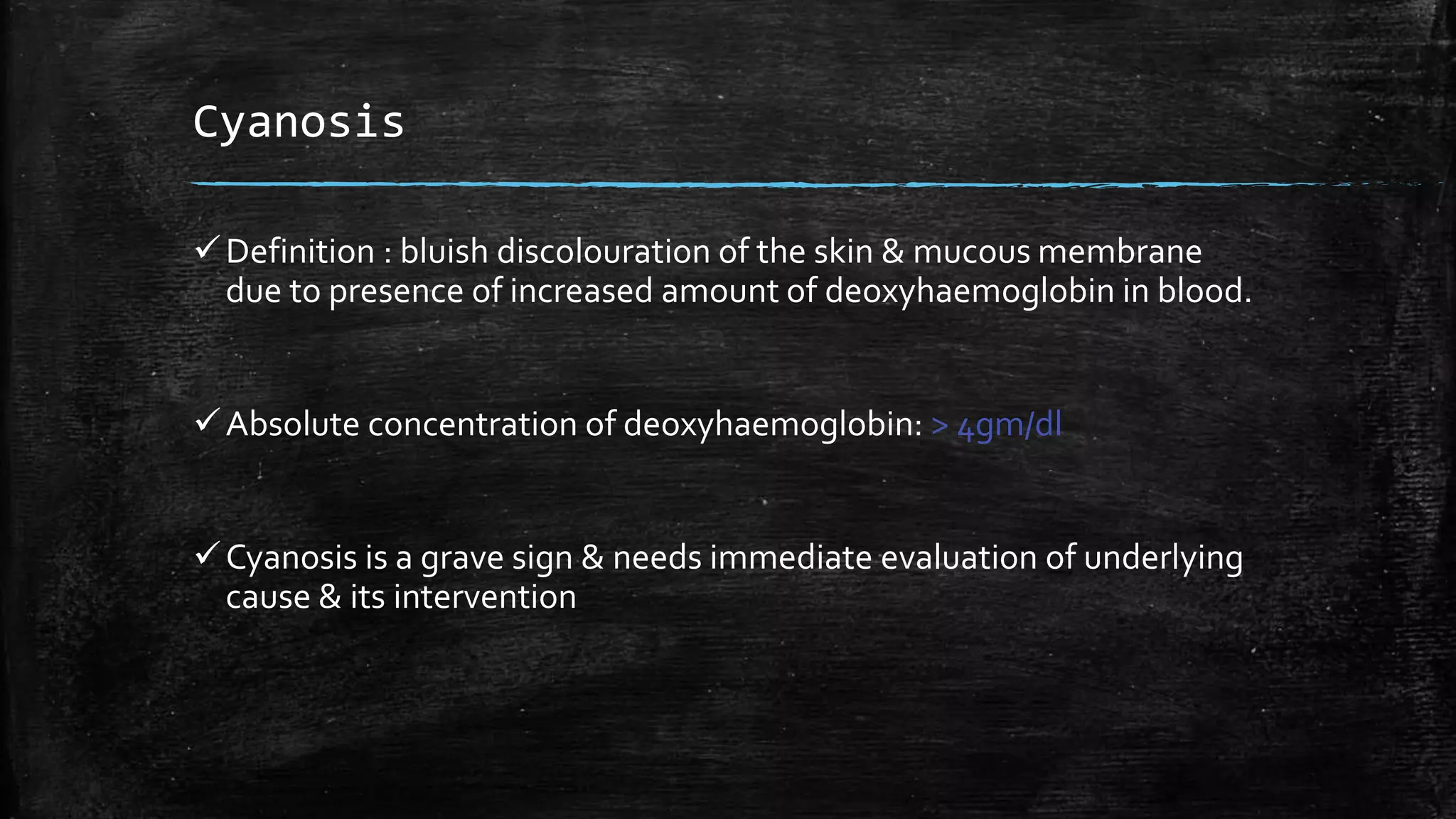 Cyanosis & nail abnormalities | PPTX