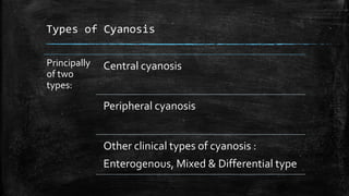 Cyanosis & nail abnormalities | PPTX