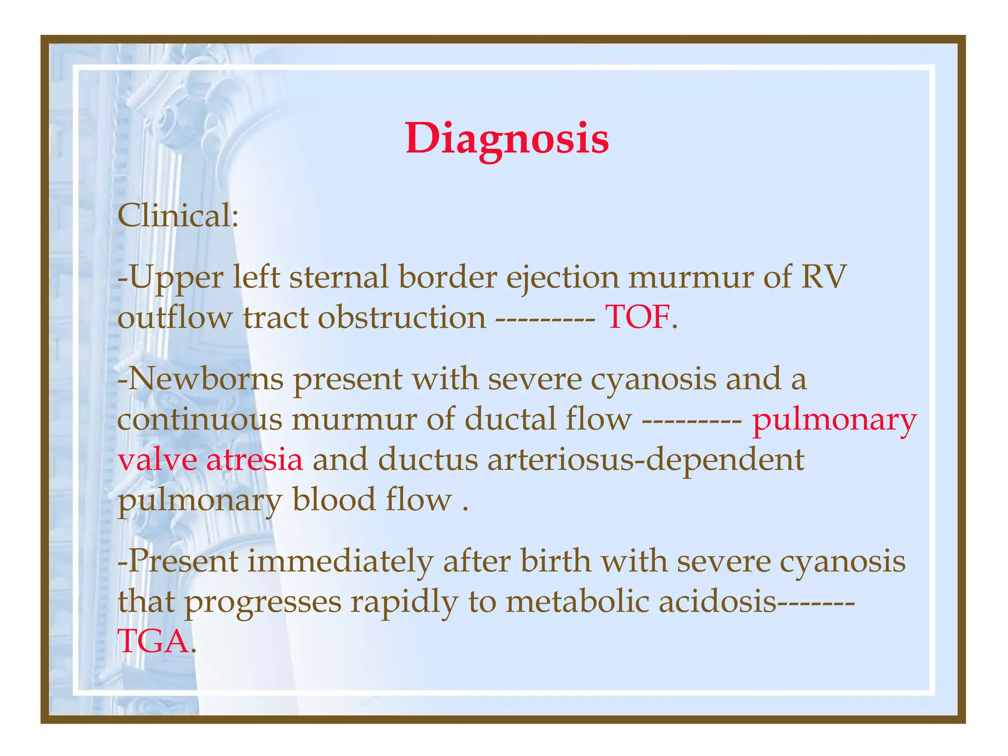 Cyanotic heart disease | PPS
