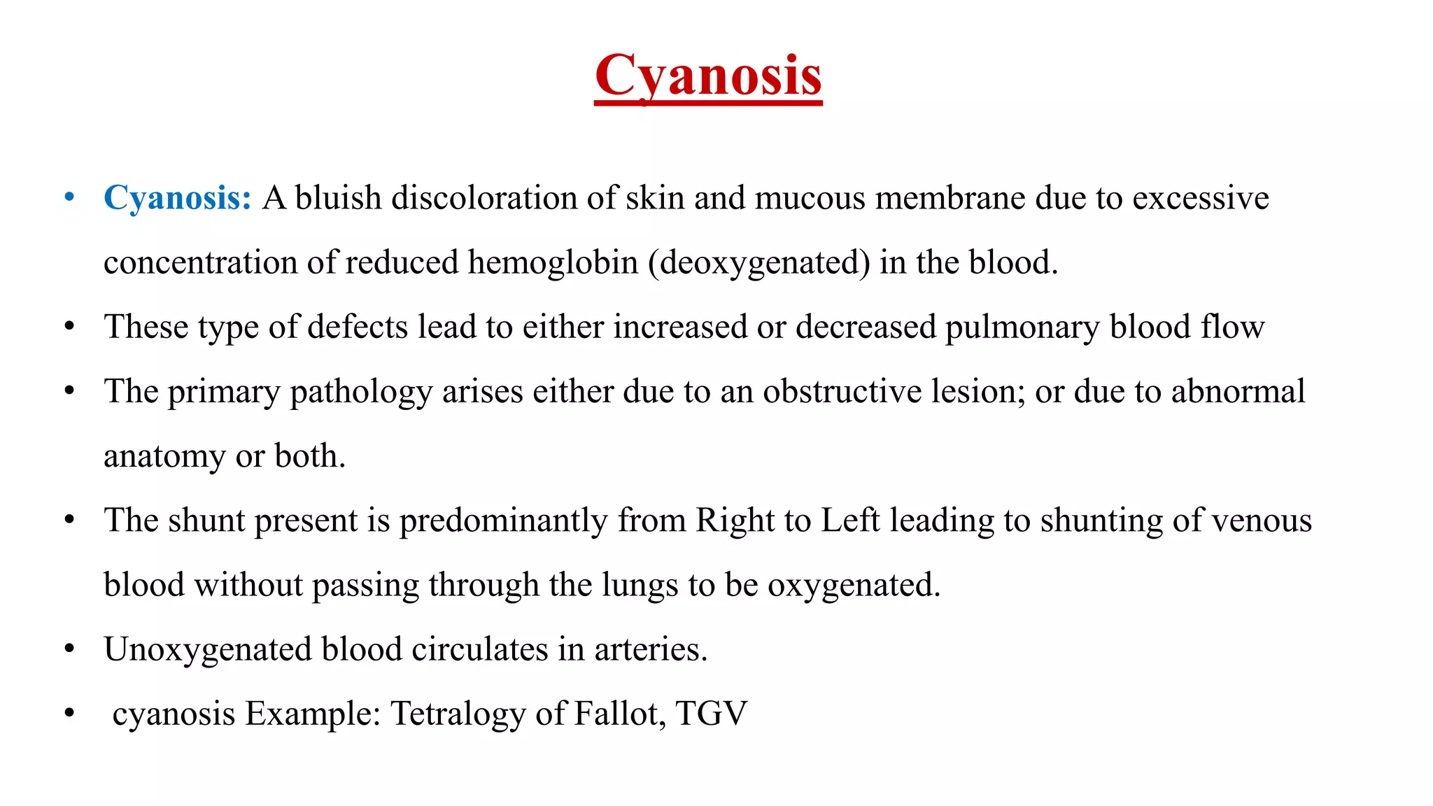 Cyanotic heart disease complete ppts | PPTX