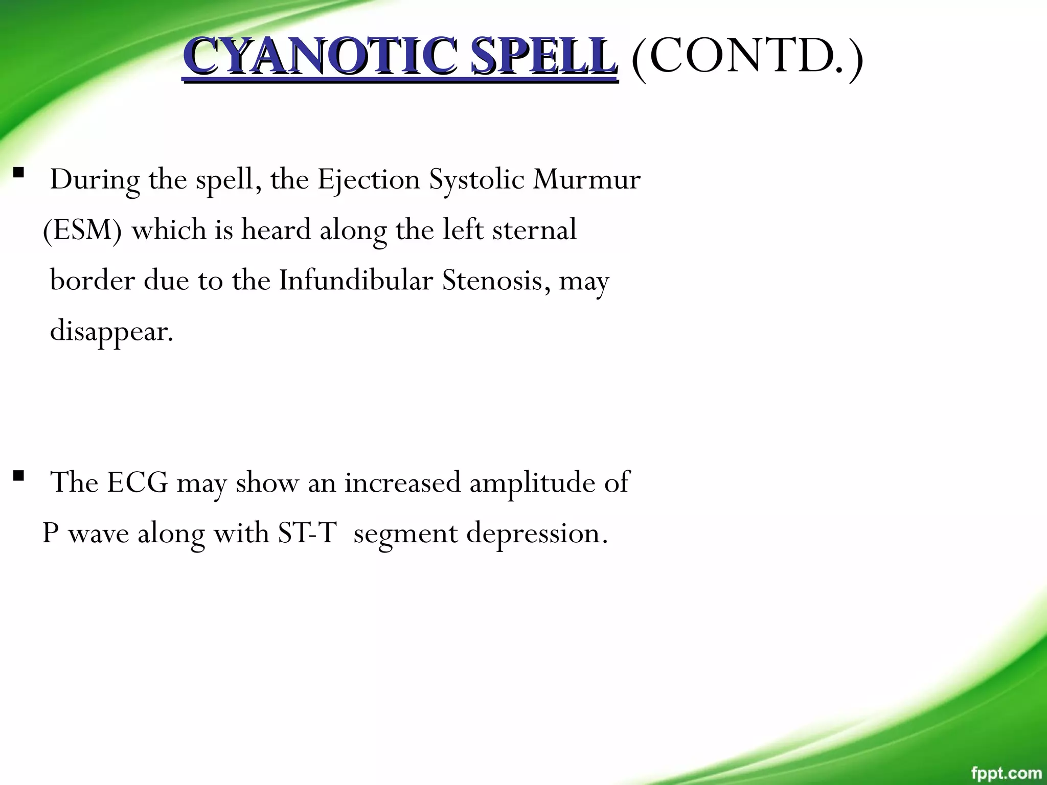 Cyanotic spell. | PPT