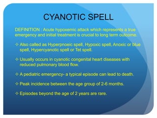 Cyanotic Spells | PPT