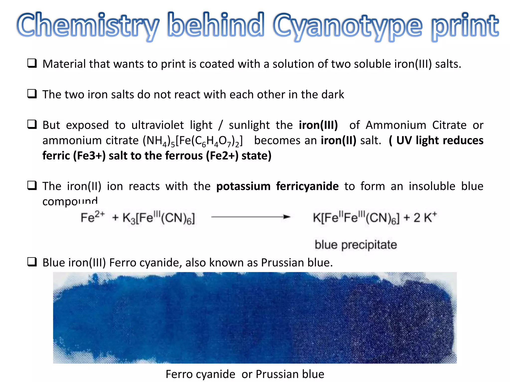 Cyanotype printing on textile | PPTX