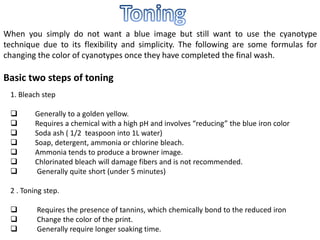Cyanotype printing on textile | PPTX