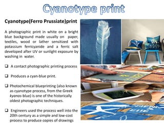 Cyanotype printing on textile | PPTX