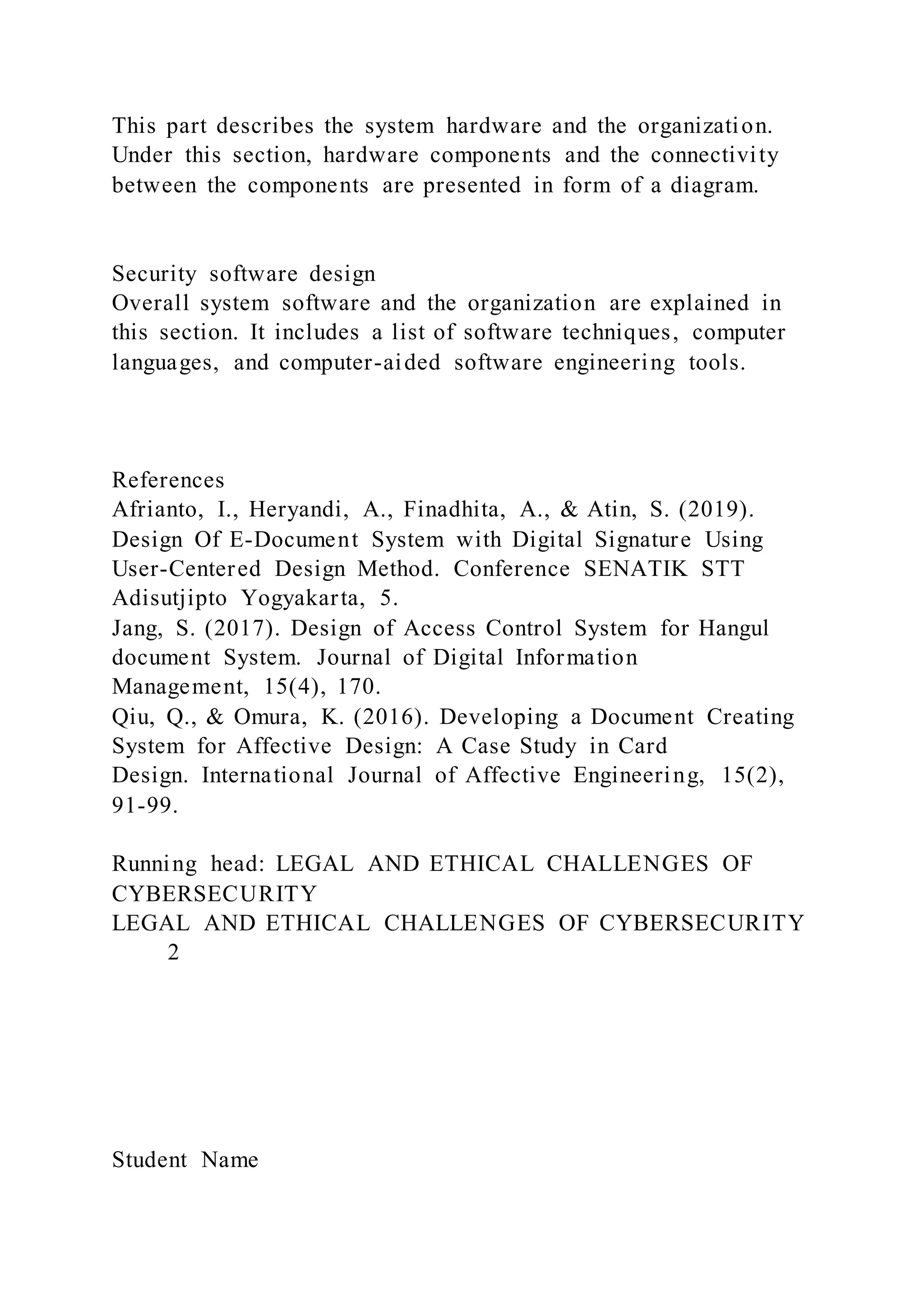 Cyb 690 cybersecurity program template directions the foll | DOCX | Internet | Computing