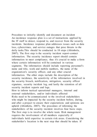 Cyb 690 cybersecurity program template directions the foll | DOCX | Internet | Computing