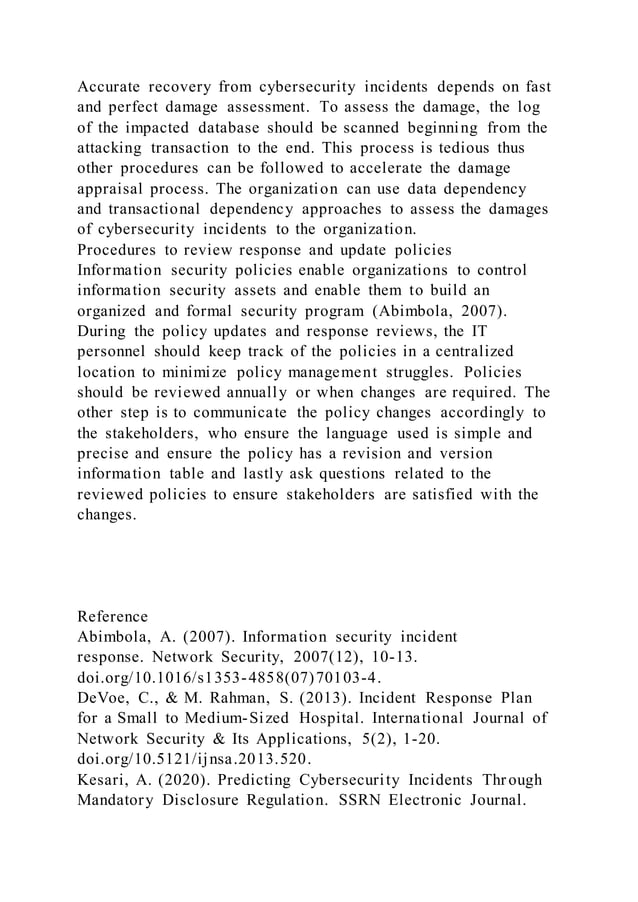 Cyb 690 cybersecurity program template directions the foll | DOCX | Internet | Computing