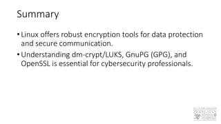 Linux for Cybersecurity CYB110 - Unit 7.ppsx