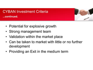 Cyban Presentation - Show me the Money | PPT