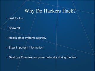 Introduction To Hacking | PPT