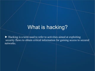 Introduction To Hacking | PPT