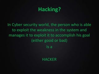 Hackers and Crackers! A tiger Claw Presentation 003 | PPTX | Computing | Technology & Computing