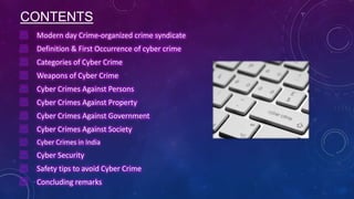 Cyber Crime | PPTX