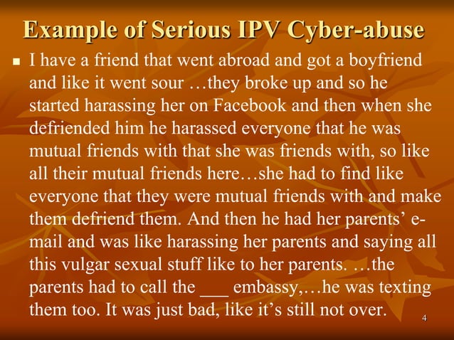 Cyber abuse sepa 2013 presentation | PPTX | Debated Sensitive Social ...