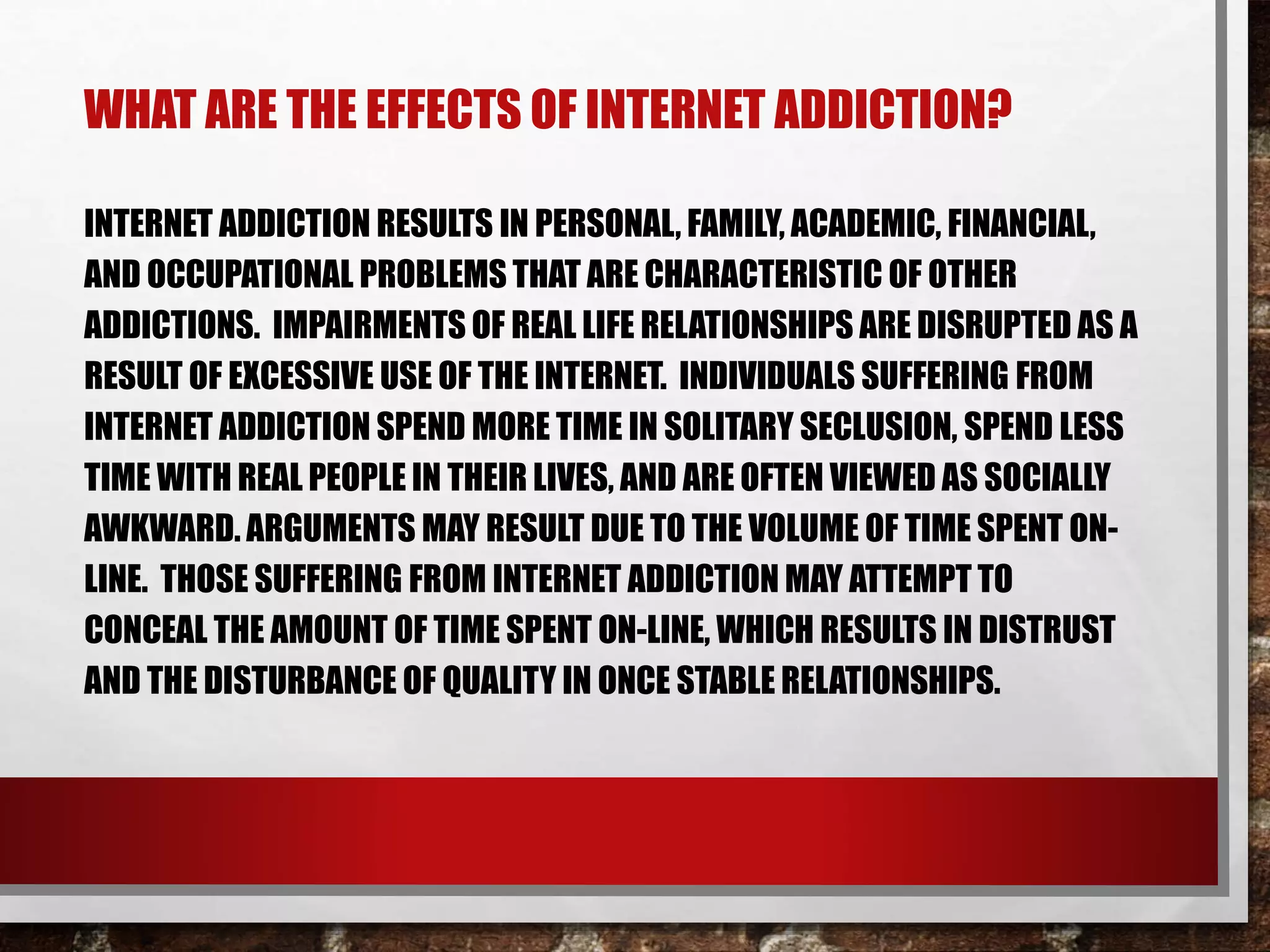 Cyberbullying and Internet Addiction | PPTX | Internet for Beginners ...