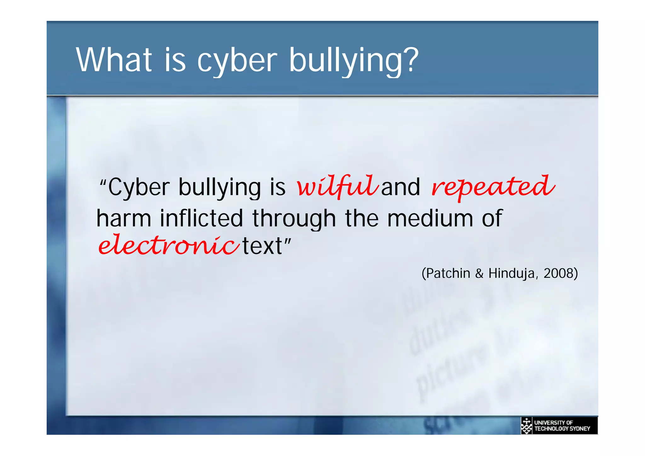 Cyber Bullying | PPT