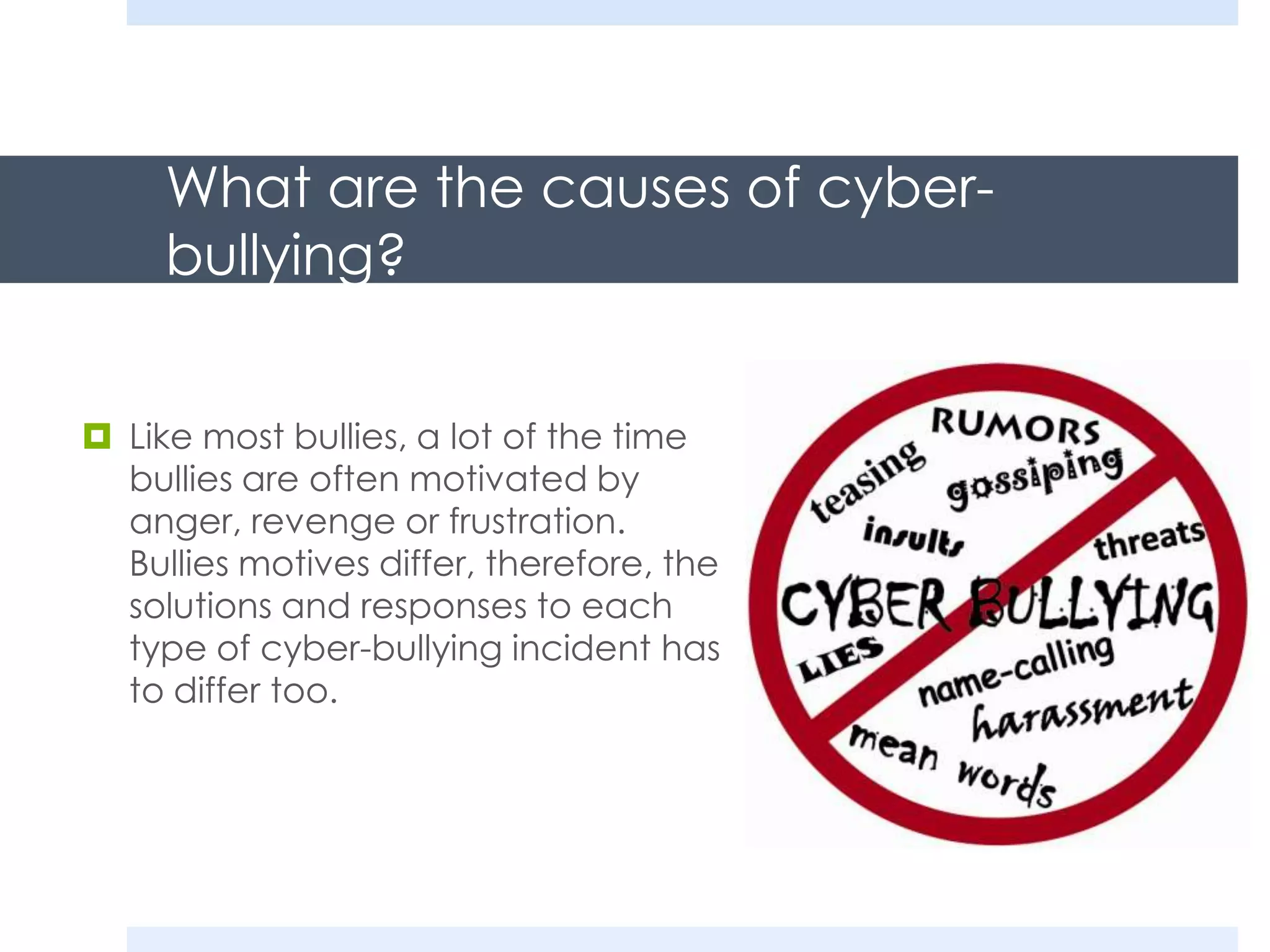 Cyber bullying presentation | PPTX