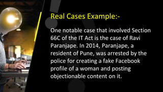 Cyber Law IT Act Section 66 to 66F | PPTX