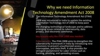Cyber Law IT Act Section 66 to 66F | PPTX